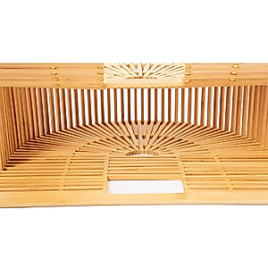 Hxinson 2023 ins Summer Straw Bags for Women Handmade Woven Ladies Handbags Bohemian Travel Beach Totes Clutch Bag (Primary Color,S)