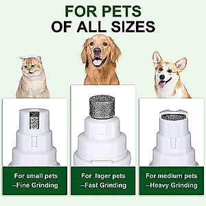 cycleacc Pet Nail Grinder for Dogs,Electric USB Rechargeable Pet Nail Trimmer Clipper Painless Soft Paws Grooming & Smoothing for Small Medium Dogs & Cats Puppy
