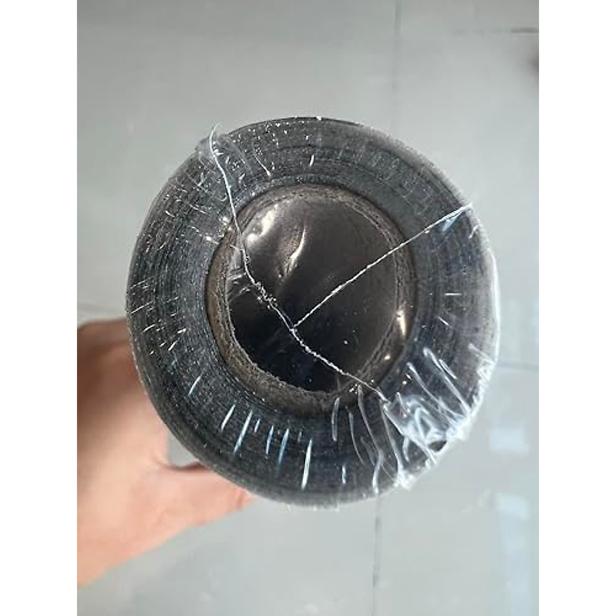 FEOMOS Window Privacy Film, Frosted Glass Window Film, Static Cling Window Tint for Home Décor & Anti UV, Black Lattice Sun Blocking Window Covering 17.3x78.7 inches