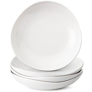 BTaT- Porcelain Serving Bowls, 24 Oz, Set of 4, Pasta Bowls, Large Serving Bowls, White Serving Bowls, Serving Bowls for Entertaining, Salad Bowls Set of 4, Dinner Bowls, Serving Dishes for Parties