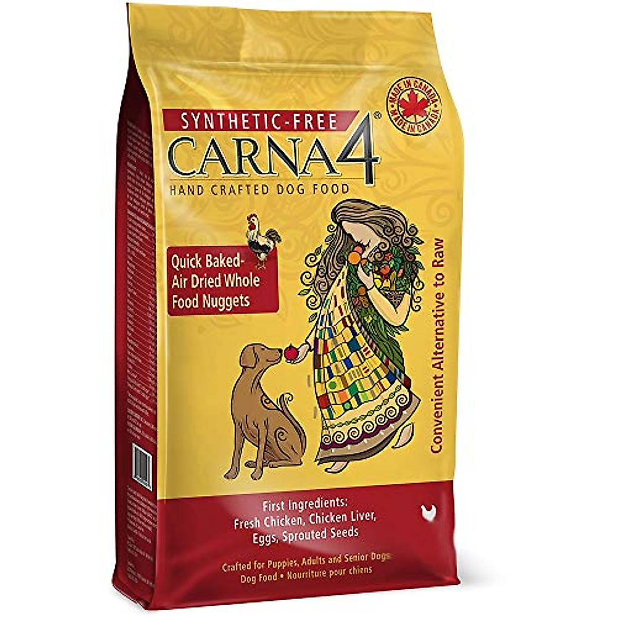 Carna4 Hand Crafted Dog Food, 6-Pound, Chicken