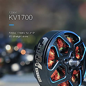 T-motor F2004 KV3000 Brushless Outrunner Motor for for 3" cinewhoop, 4-5" Toothpick/Ultralight Drone, FPV Freestyle Version Quadrotor