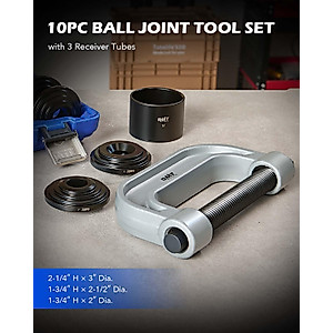 Orion Motor Tech Heavy Duty Ball Joint Press & U Joint Removal Tool Kit with 4x4 Adapters, for Most 2WD and 4WD Cars and Light Trucks
