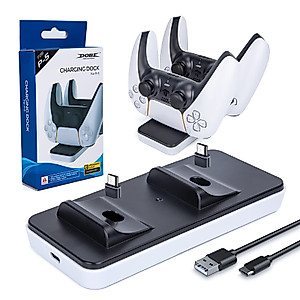 PS5 Controller Charger Charging Station for DualSense Controller PS5 Remote Charger PS5 Dualsense Charging Station 600mA Fast Charge Dock