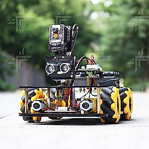 DIGISHUO UNO R3 Project Smart Robot Car Kit with UNO R3,Mecanum wheel | Camera transmission image function | WIFI control function etc. Intelligent and Educational Toy Robotic Kit for Arduino Learner