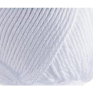 Lion Brand Yarn - 24/7 Cotton - 6 Skeins with Needle Gauge - Christmas Holiday #1 (Grass, Red, & White)