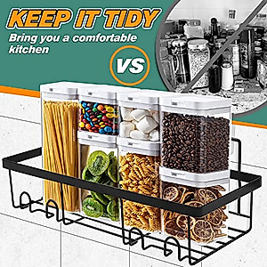 Shower Caddy, 5-Pack Shower Shelves Adhesive Shower Organizer No Drilling, Large Capacity Rustproof Stainless Steel Bathroom Show Shelf With Soap Holder, Food Storage Basket for Kitchen Storage