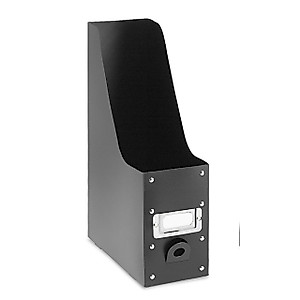 Whitmor Magazine Storage Desk Organizers - Black (Set of 5)