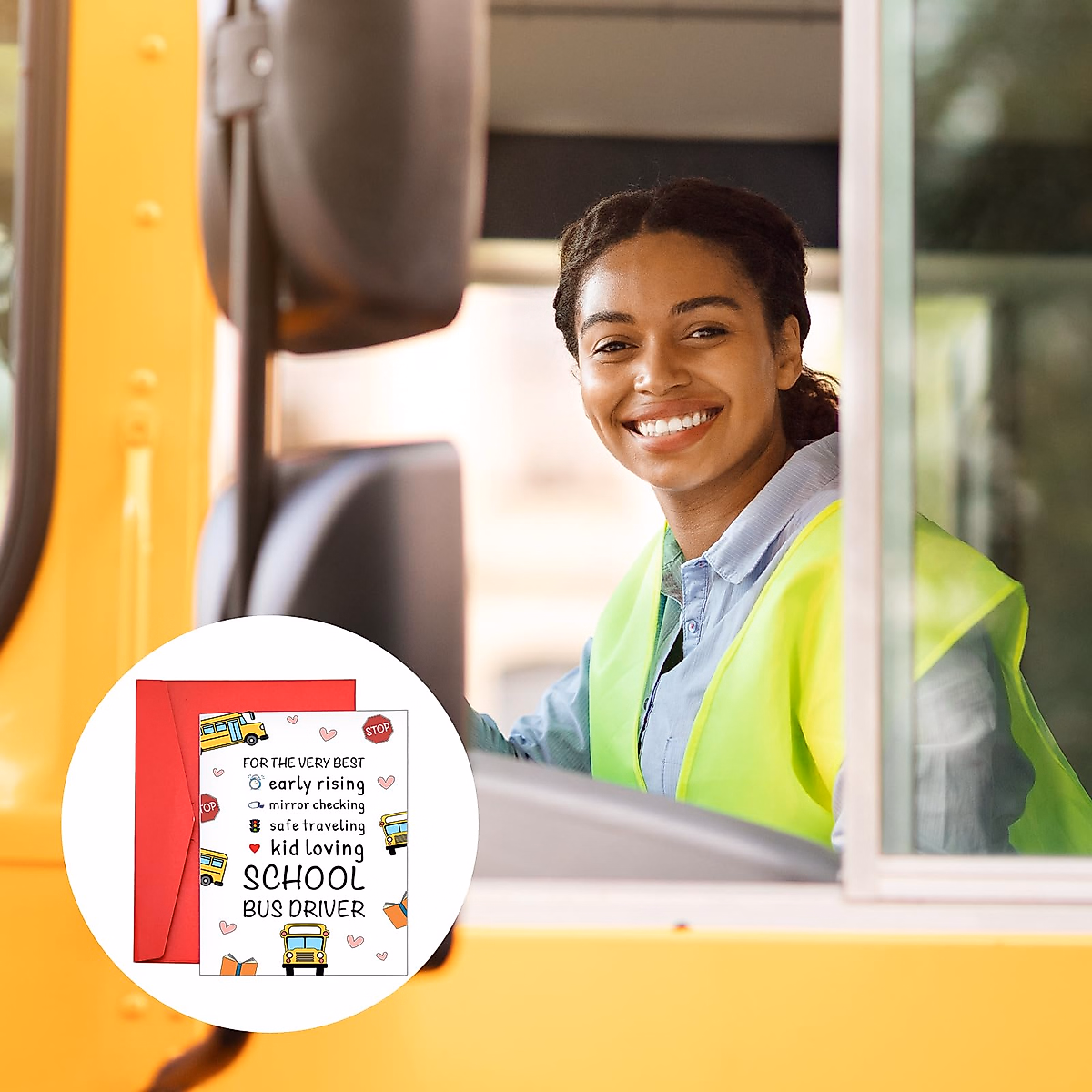 School Bus Driver Appreciation Gifts Bulk Bus Driver Gifts for Women Men Thank You Bus Driver Cards Christmas Stocking Stuffers for Adult Last Day of School Gift Bus Driver End of Year Gift Retirement