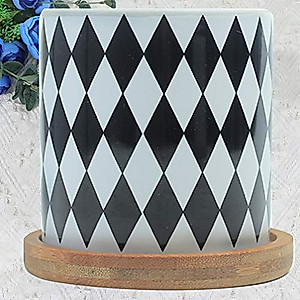 Cabilock Plant pots Ceramic Bonsai pots Ceramic Planter pots Small pots Ceramic Plants Pots Ceramic pots Tiny Plant Succulent pots Mini vases Round vase Simple Flower Pot Desktop Mini Basin