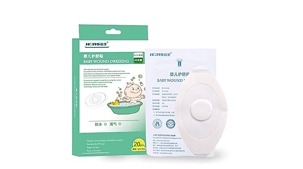 Topwon Waterproof Baby Belly Button Stickers - 20 Pack