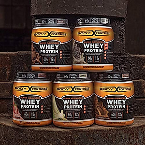 Body Fortress Super Advanced Mass Gainer Whey Protein Powder, Gluten Free, Chocolate, 4 Lb