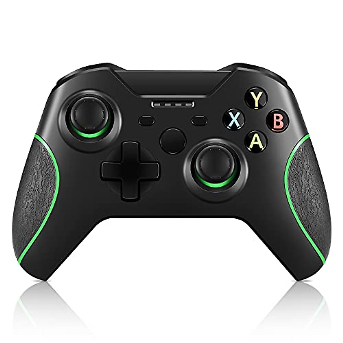 GLOWANT Wireless Controller Replacement for Xbox One Controller,2.4G Wireless Gamepad Joystick with Dual Vibration and Built-in 500mAh Rechargeable Battery Compatible with Xbox one(BL)