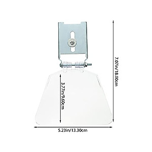 Hemobllo Bench Grinder Eyeshield, 2 Pcs Stainless Steel Bench Grinder Guard Shield Eyeshield Replacement Kit Grinder Eye Shield Accessories for Bench Type 200/250 Grinders