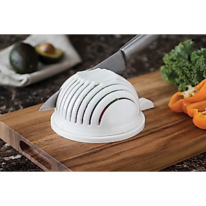 Fox Run Salad Bowl Cutter, 8 x 4 x 7.5 inches, White,8658