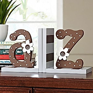 Book Ends Alphabet Shaped Wooden Bookends American Creativity Book Ends Support Holder Desk Stands Bookend Home Office Stationery Bookends