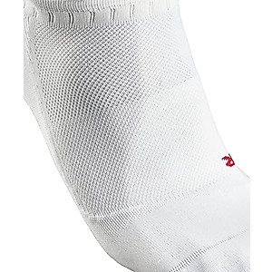 FALKE Men's RU5 Race Invisible Running Socks, No Show, Ultralight Cushion, Athletic Sock, Breathable Quick Dry, Nylon, White (White-Mix 2020), 9-10, 1 Pair