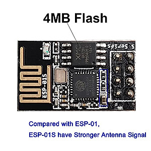 DIYmall ESP8266 ESP-01S WiFi Serial Transceiver Module with 4MB Flash