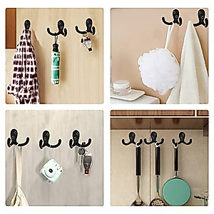 YYwingek 8pcs Wall Hooks and 8 Pack Heavy Duty Self Adhesive Hooks