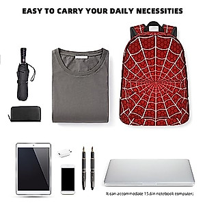 Affilleve Spider Web Cobweb Backpacks for Men Women Book Bag Travel Hiking Camping Work