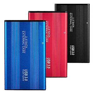 500GB/1TB/ 2 TB Rugged Mini USB 3.0 Portable 2.5 Inch Shock, Drop and Crush Resistant External Hard Drive,Ultra Slim Aluminum HDD, Ssd Hard Drive for PC, Mac, TV,PS4,Xbox - Red