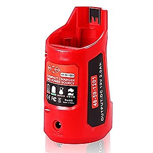 【Multifunction 】 12V USB Power Source Replacement for Milwaukee M12 12V Battery Charger Adapter Compatible with Milwaukee Heated Jacket 45-59-1201 USB Charger