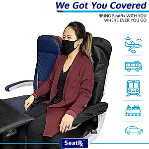 [Reusable] Seat Protector for Public Transit Bus Train Airplane Seat Covers Set with Tray Cover - Car Seat Protector Made from Nonwoven, Tear-Resistant Material - Machine Washable Airplane Travel Kit
