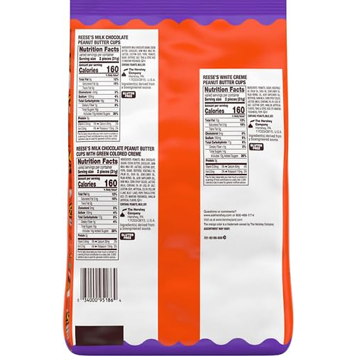 REESE'S Milk Chocolate, Creme, 40.71 Oz (75 pieces)