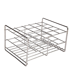 Adamas-Beta Stainless Steel Test Tube Rack,20 Place,5x4 Format,Wire Constructed,Outer Diameter Permitted of Tubes 29-31mm