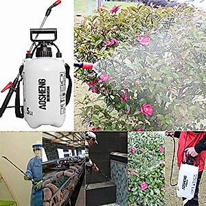 SoBeiKre Sprayer Garden Manual Industrial Fogger Home Clean 5L Other Kettle Whistle Replacement (White, One Size)