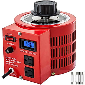 Mophorn 2000VA 20A Auto Transformer 110V 60Hz Input Voltage Digital Display 0-130V Output Automatic Voltage Regulator for US Plug