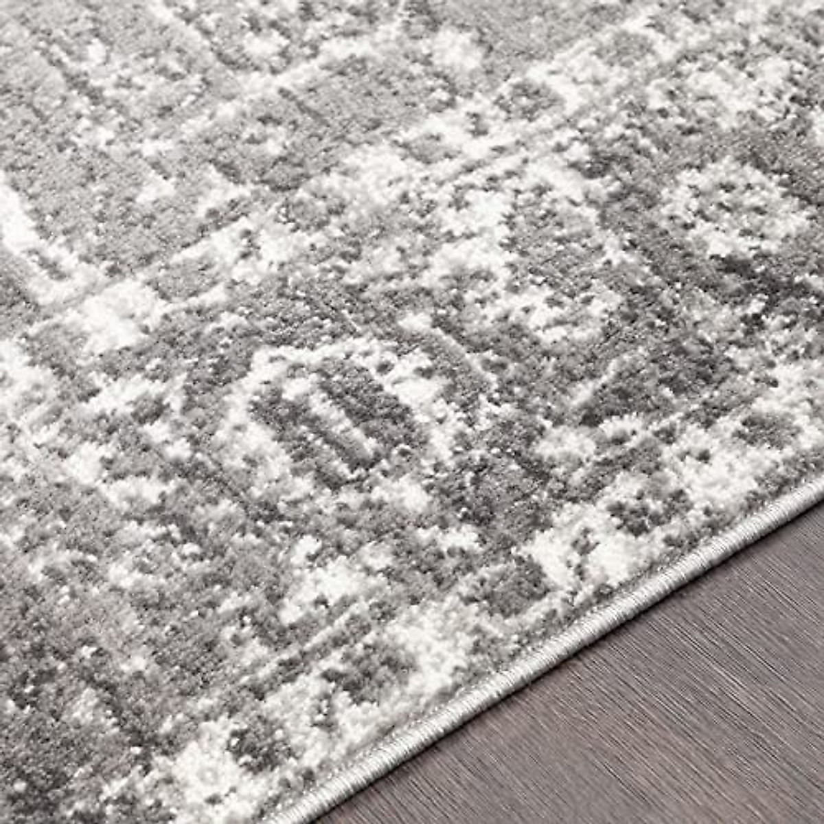 Mark&Day Area Rugs, 5x7 Kedrick Transitional Charcoal Area Rug, Gray/White/Black Carpet for Living Room, Bedroom or Kitchen (5'3" x 7'3")
