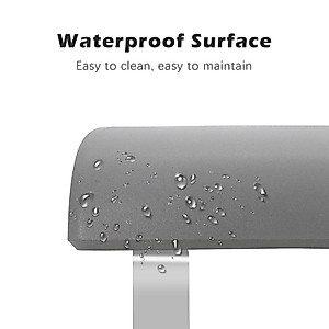 Foot Rest Under Desk for Office Use, Feet Rest for Under Desk Footstool Office Footrests, PU Self-Skinning Foam Foot Stools, Soft and Comfortable, Gray