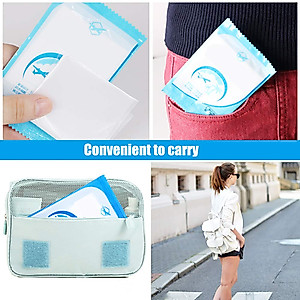 100 Pack Disposable Plastic Toilet Seat Covers,Portable Potty Seat Covers for Travel,Toilet Seat Protectors for Toddler Potty Training,Pregnant Mom,Individually Pack