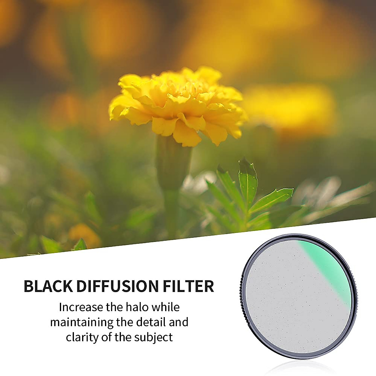 K&F Concept 52mm Black Diffusion 1 Filter Mist Cinematic Effects Lens Filter with 28 Multi-Layer Coated, Waterproof/Scratch Resistant Dream Effect Filter for Camera Lens (Nano-X Series)