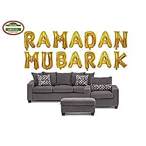 16inch Rose Gold Eid MUBARAK Foil Balloons Party Decoration Supplies Ramadan Decoration Gold EID Balloons For Muslim EID Ballon (RAMADAN Gold)