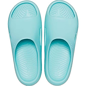 Crocs Unisex Mellow Slides Sandal, Pure Water, 4 US Men