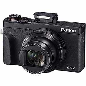 Canon PowerShot G5 X Mark II Digital Camera (3070C001) + 64GB Memory Card + Card Reader + Deluxe Soft Bag + Flex Tripod + Hand Strap + Memory Wallet + Cleaning Kit (Renewed)