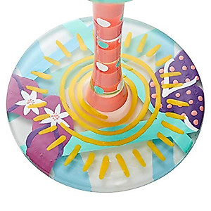 Enesco 6004759 Designs by Lolita Flip Flop Days Artisan Hand-Painted Wine Glass, 15 Ounce, Multicolor