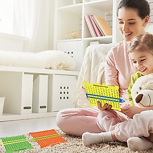 Outus 12 Pieces Multiplication Grid Slidable Education Multiplication Tables with Viewer Window for Classroom Teacher Supplies Elementary School Students and Homeschooling (Multicolor)