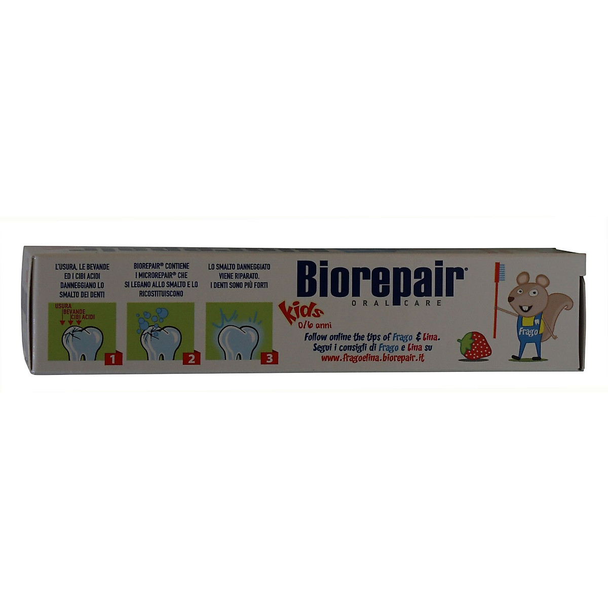 Biorepair Set Kid Oral Care Junior Toothpaste 1.7 fl.oz,50ml and Toothbrush