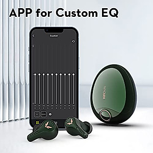 mifo FiiTii HiFiDots Active Noise Cancelling Wireless Earbuds, aptX Lossless Sound Quality Bluetooth Earbuds QC3071 with APP for Custom EQ, Bluetooth 5.3, IPX7 Waterproof Earbuds with Fast Charging