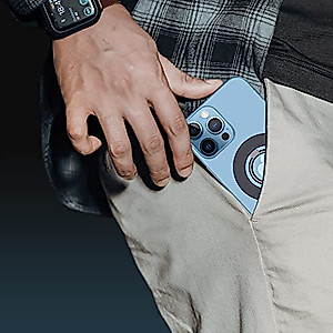 Magnetic Phone Ring Holder for MagSafe, CreaDream Magnetic Finger Phone Ring Grip Stand, Adjustable Kickstand, Compatible with iPhone 15 14 13 12, Pro, Pro Max, Plus, Mini, Black