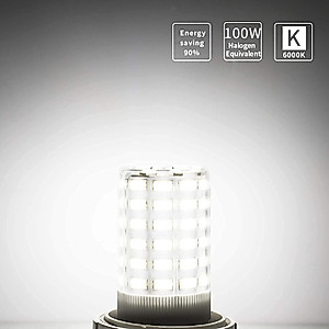 3 Pack LED Bulbs Appliance E26 60W 100W Halogen Equivalent Refrigerator Lamp 100-265V Daylight White 6000K 1000Lm 7W Kitchen AC Freezers Model Hall Medium Screw Base Non-Dimmable T10 Corn Light Bulb