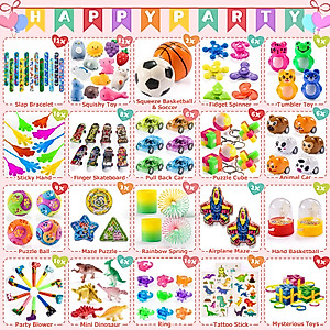 Yutin 120PCS Party Favor for Kids Treasure Prizes box Toys, Goodie Bags Stuffers for Classroom Rewards, Small Fidget Bulk Pinata Toy Fillers, Birthday Gift Little Toy Prize Boy 3-5 4-8-12