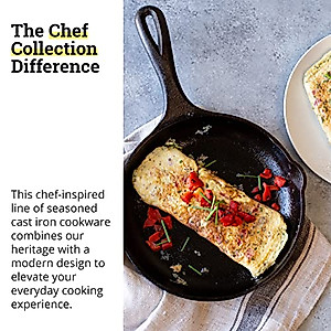 Lodge Cast Iron Chef Collection Skillet, Pre-seasoned - 8 in