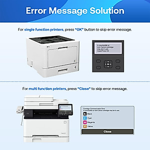 WEAREC Compatible Toner Cartridge Replacement for Canon 055H (Black, Cyan, Magenta, Yellow 4 Pack)