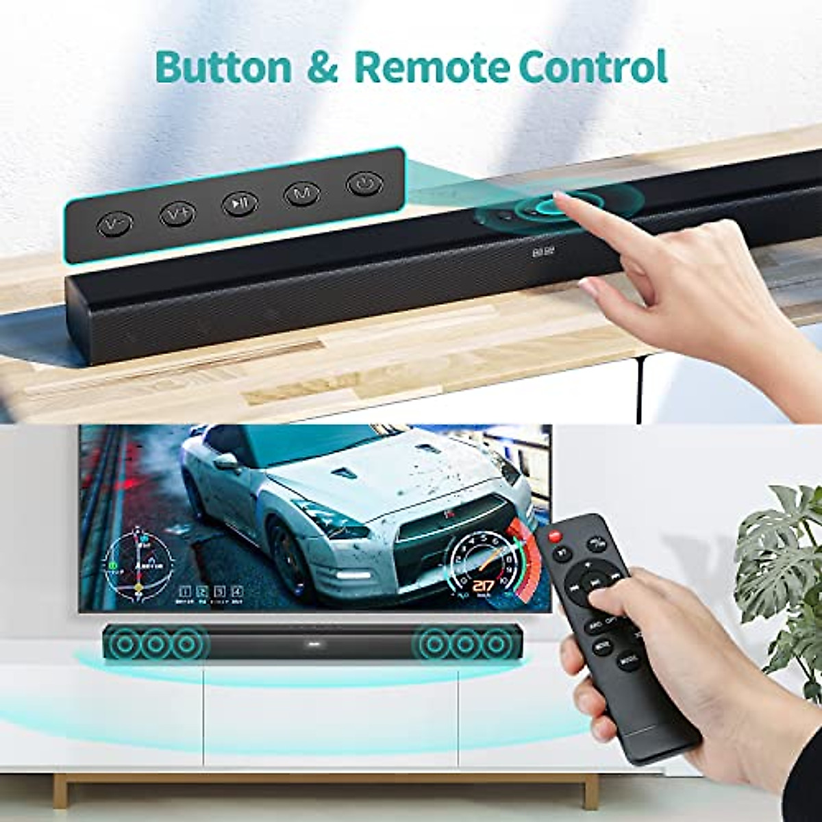 Desobry 16 inch Sound Bar for Smart TV (31.5 inch)