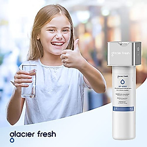 GLACIER FRESH Under Sink Water Filter System, Connect Under Counter Drinking Water System with Kitchen Faucet, 10000 Gallons Water Filtration System for Kitchen Sink, Removes Chlorine, White