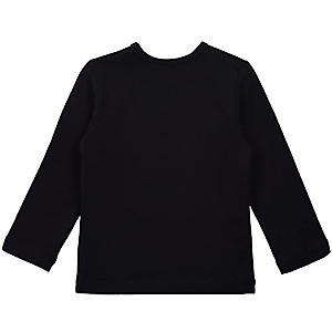 Lilax Baby Girls' Basic Long Sleeve Round Neck T-Shirt 18-24 Months Black